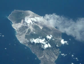 The Soufriere Hills volcanic eruptions on the island of Montserrat.